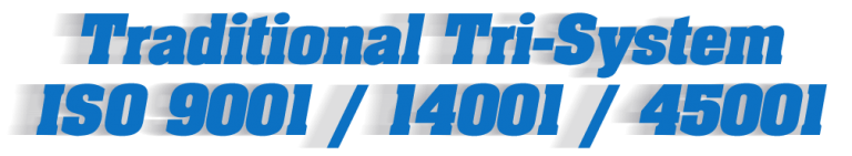 ISO 9001 - ISO 14001 - ISO 45001 Integrated Management Tri-System ...
