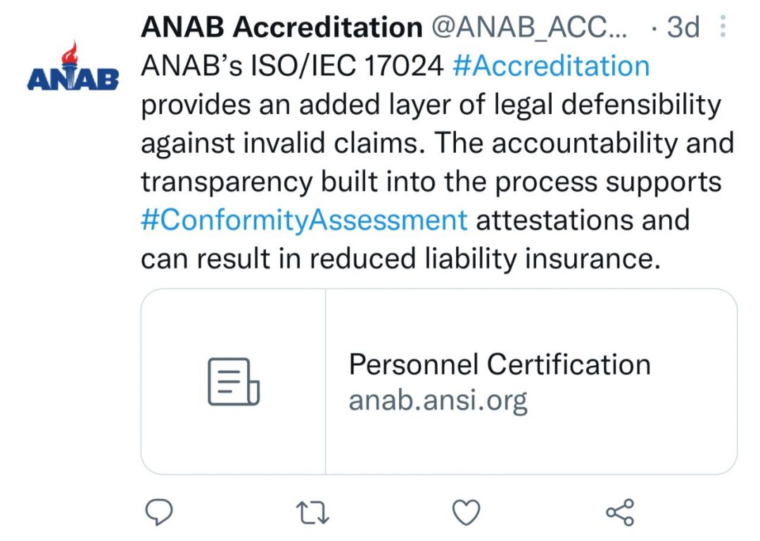 ANAB Revives False Claims that ISO Certifications Reduce Insurance Premiums - Oxebridge Quality ...