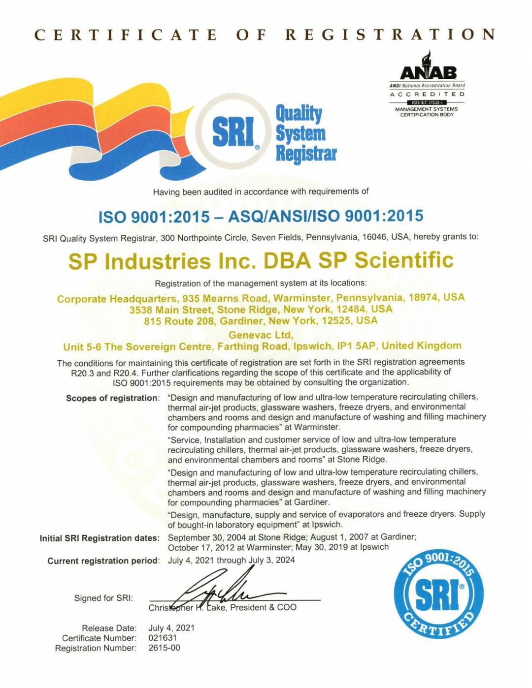 SRI Closes Complaint re: ISO 9001 Certified Company Found Violating ITAR - Oxebridge Quality ...