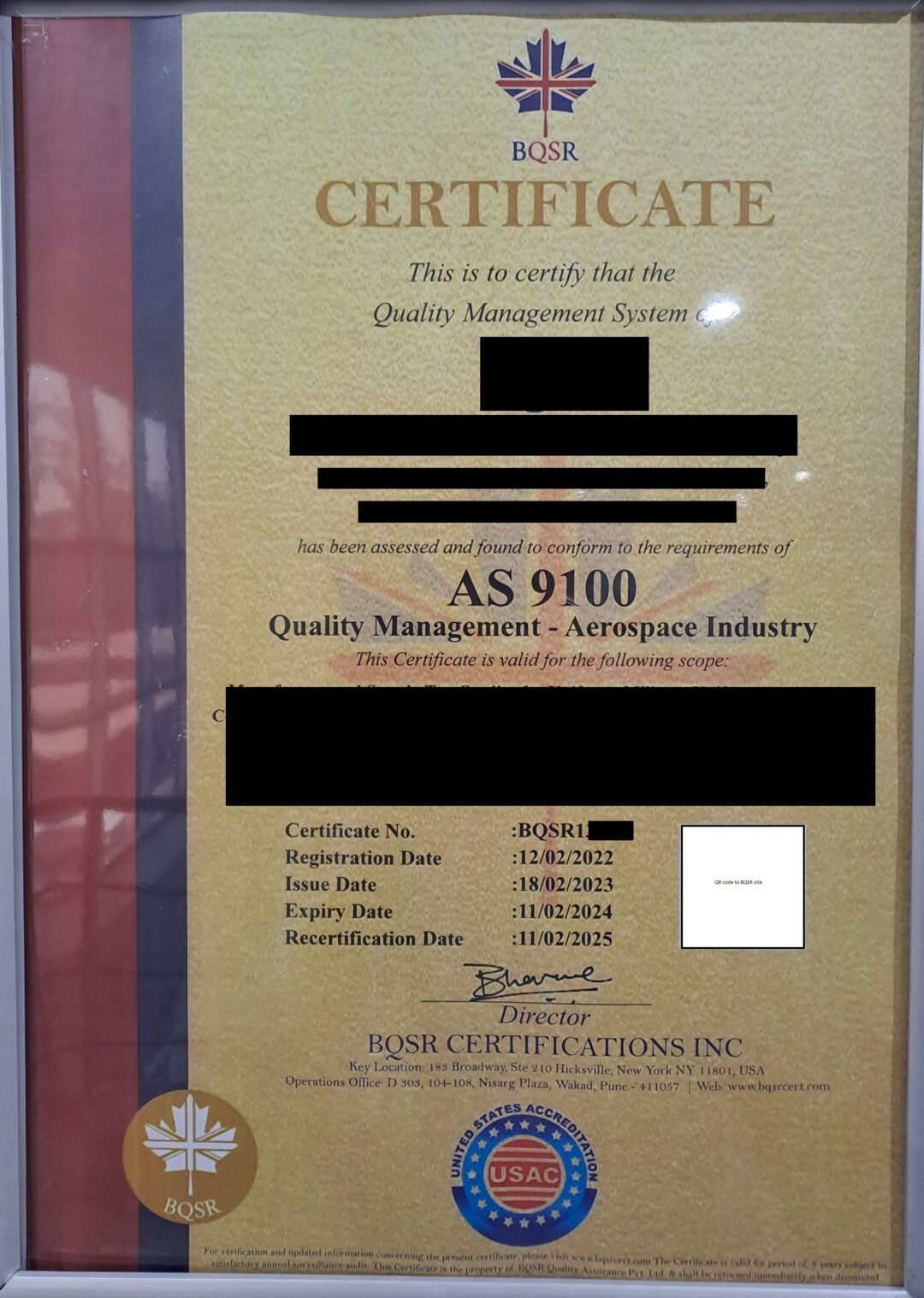 IAS Accredited Bodies Falsifying AS9100 Certificates