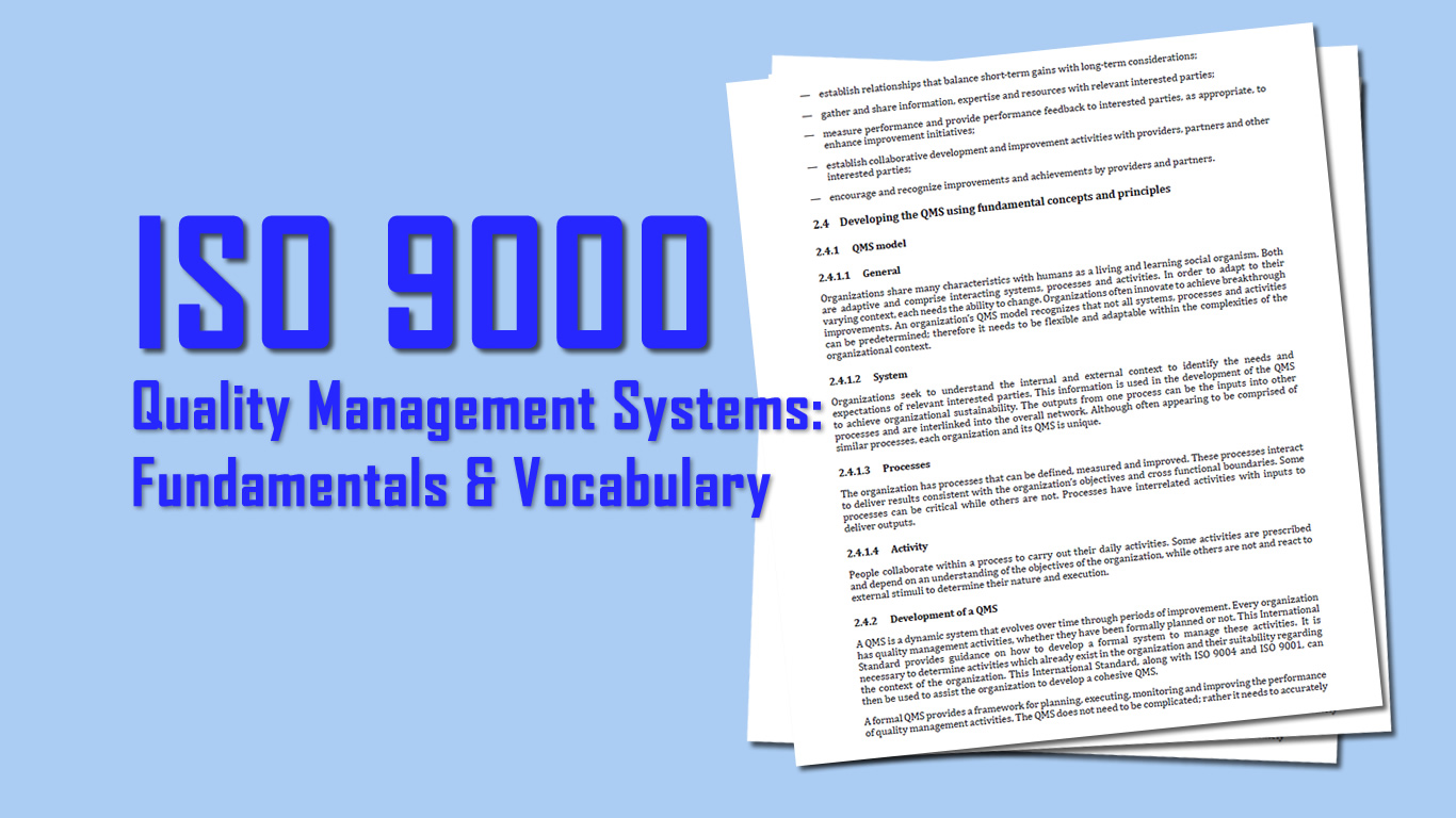 Relying on Abstentions, TC 176 Approves Revision to ISO 9000 Vocabulary ...