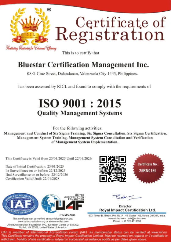 Indian CB RICL Issued ISO 9001 Cert to Another CB - Oxebridge Quality ...