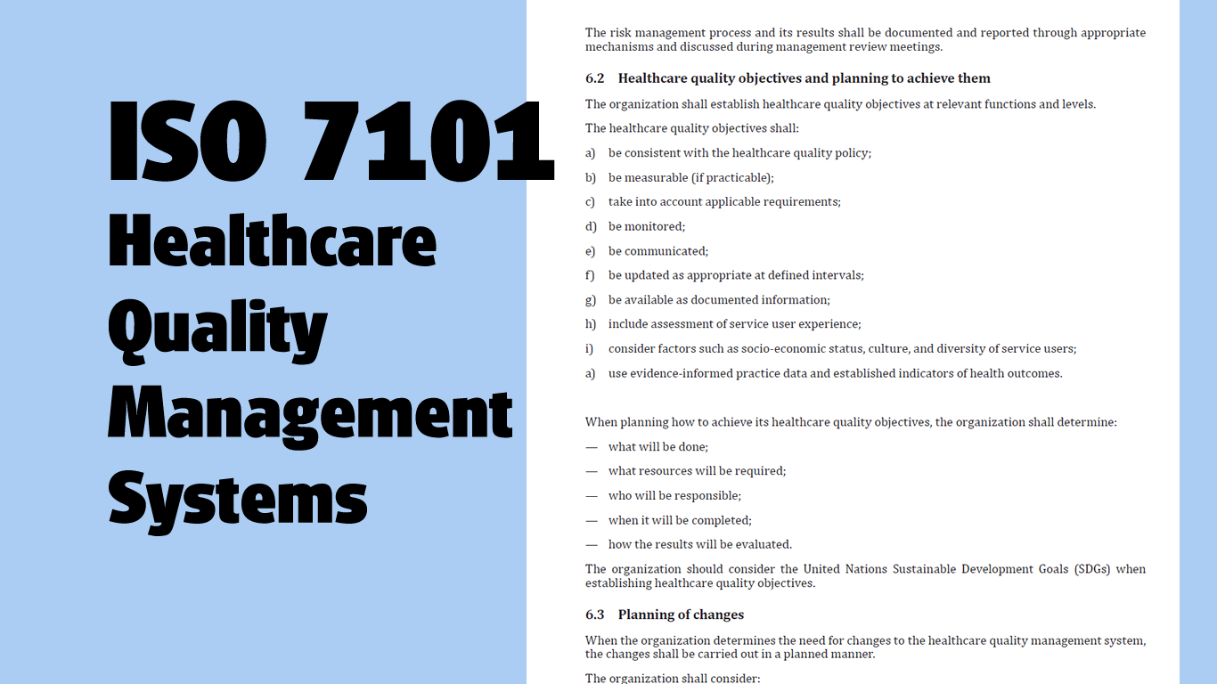 A Look at ISO 7101 for Healthcare Quality Management Systems - Oxebridge Quality Resources