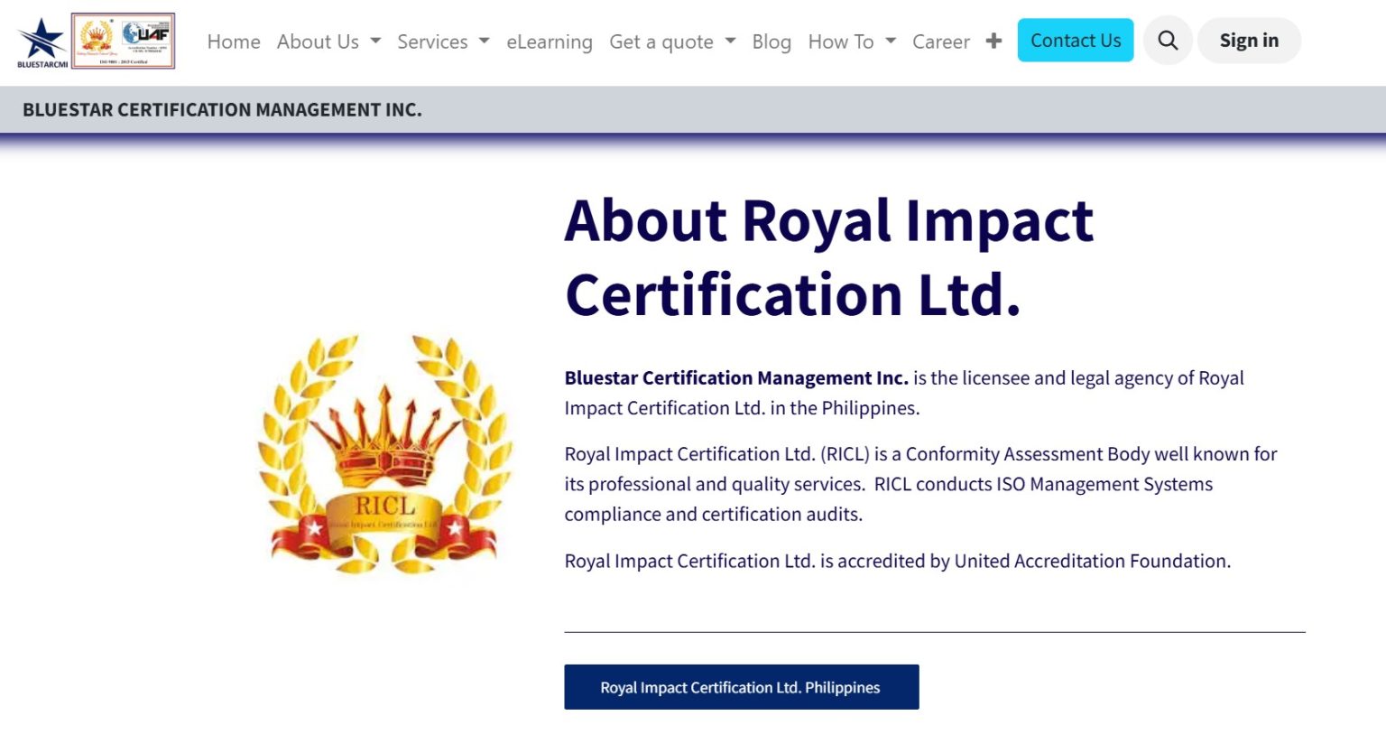 Indian CB RICL Issued ISO 9001 Cert to Another CB - Oxebridge Quality ...